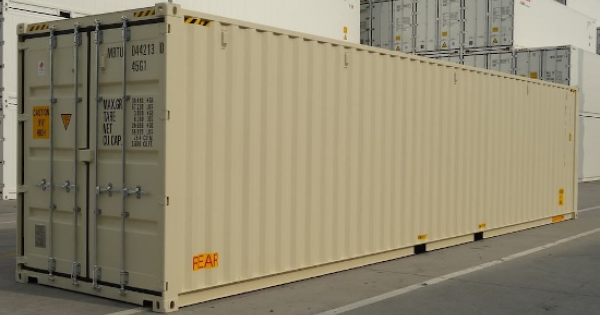 40' high cube shipping container